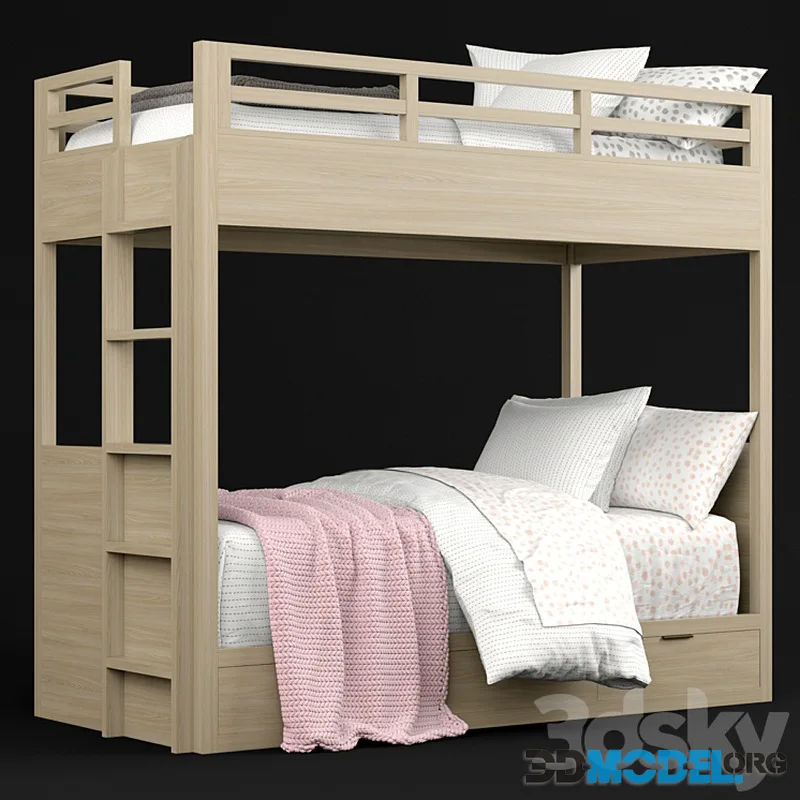3D Model – RH Baby & Child Landry bunk bed