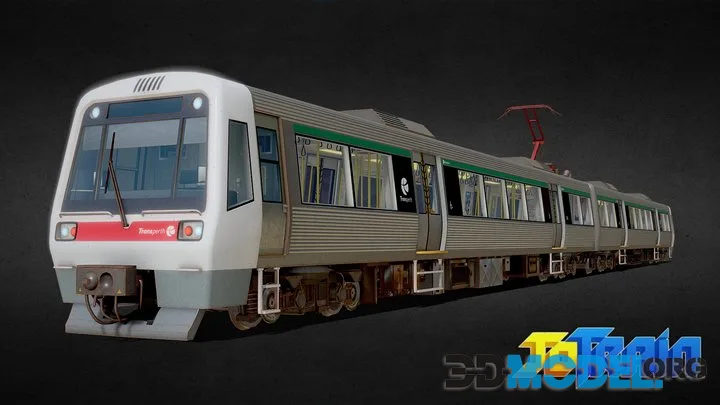 3D Model – Transperth A Series 90S Electric Passenger Train (PBR)