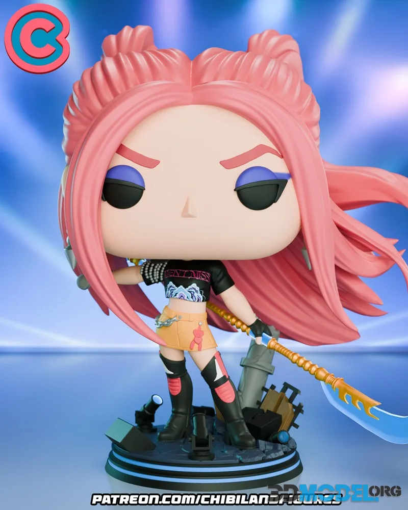3D Model – Chibi Land Figures - Mira Funko - Kpop Demon Hunters – Printable