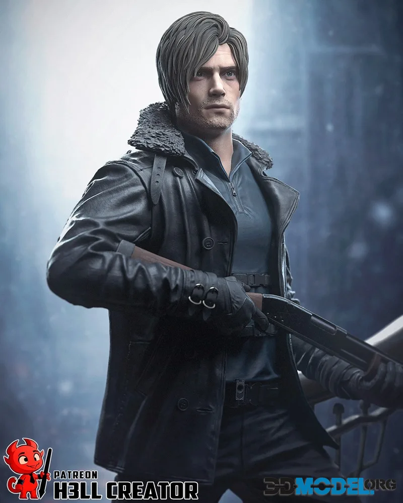 3D Model – h3LL creator - Leon Kennedy – Printable