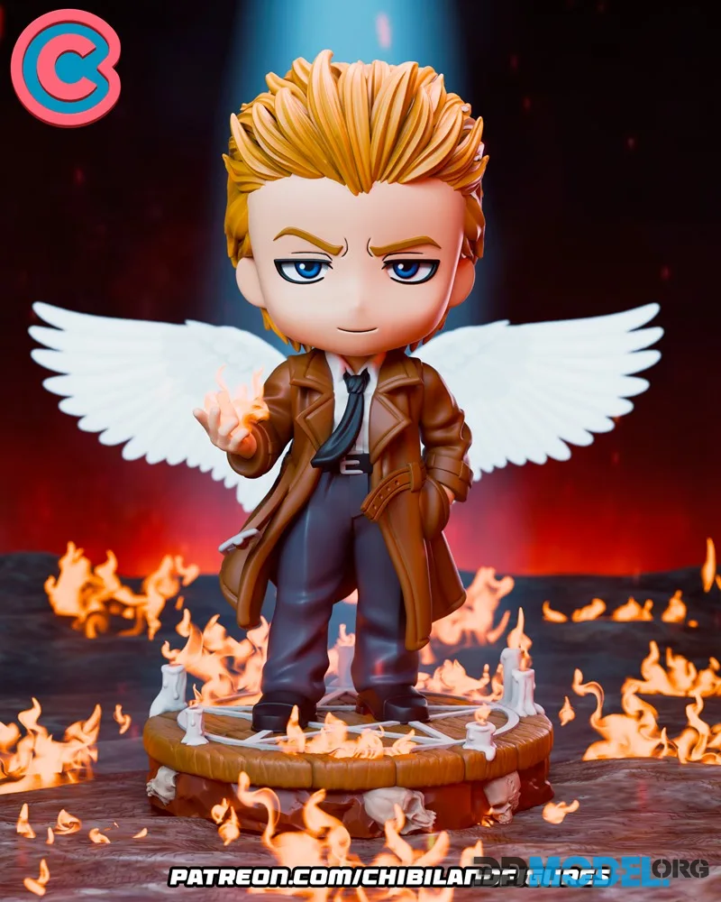3D Model – Chibi Land Figures - Constantine - Hellblazer – Printable