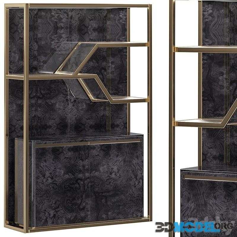 3D Model – Charisma Bookshelf by Giorgio Collection