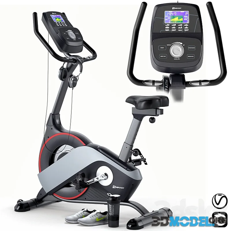 3D Model – Exercise bike Hop-Sport Flex HS-200H. Training apparatus
