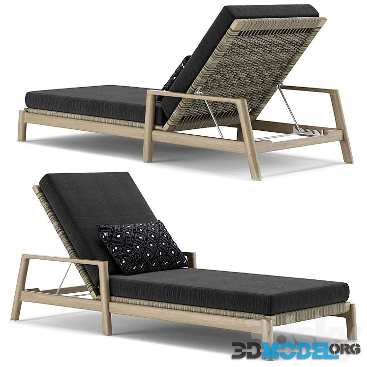 3D Model – RH Outdoor Mesa chaise