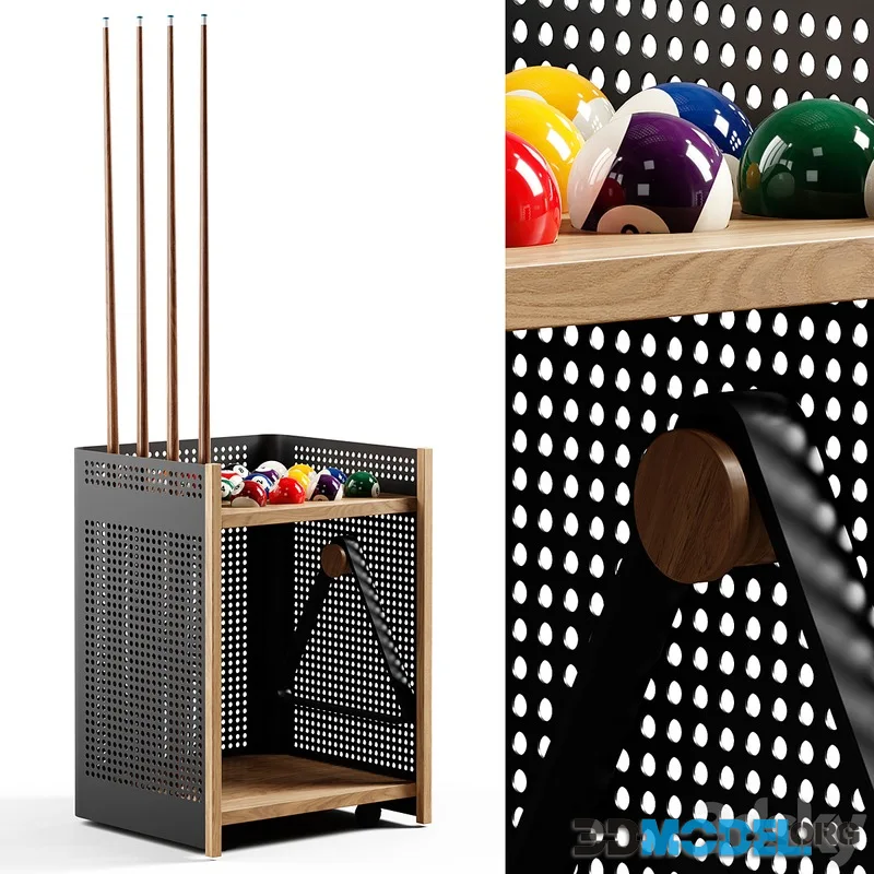 3D Model – RS Barcelona - Mou floor cue rack