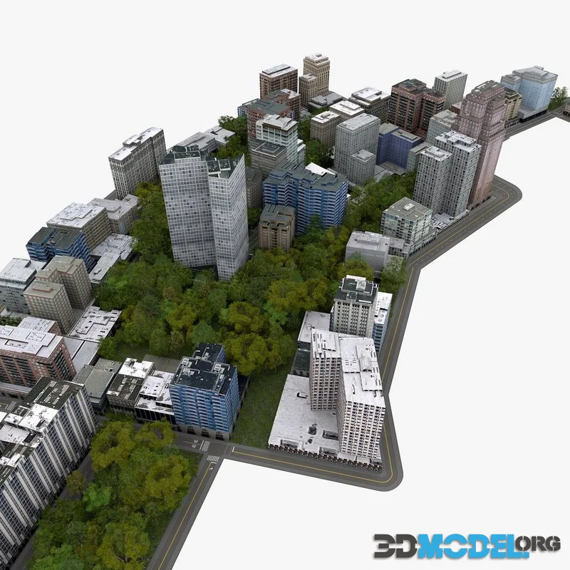 3D Model – City Block M-01062023 (PBR)