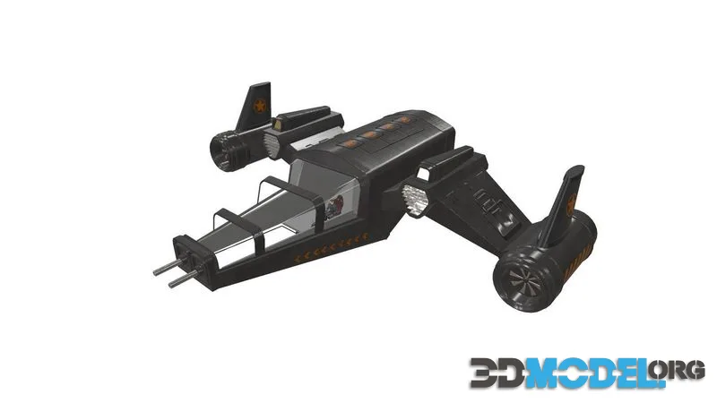 3D Model – Concept Aircraft low-poly (PBR)