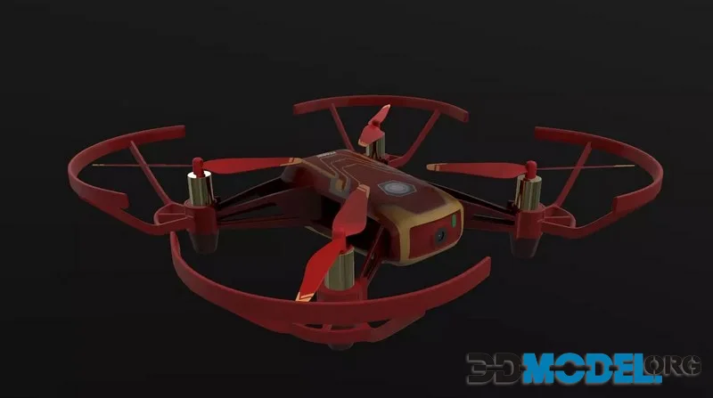 3D Model – Drone Iron Man low-poly (PBR)