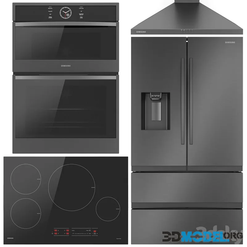 3D Model – SAMSUNG kitchen appliance collection