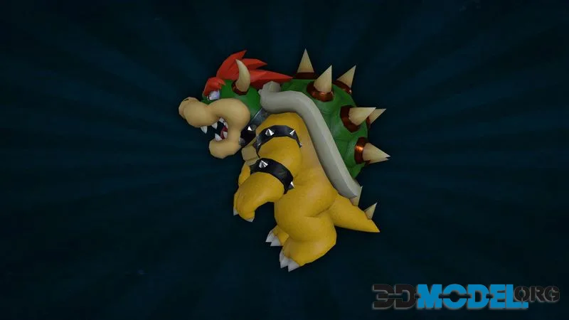 3D Model – BROS-022 Bowser Walking Animation (PBR)